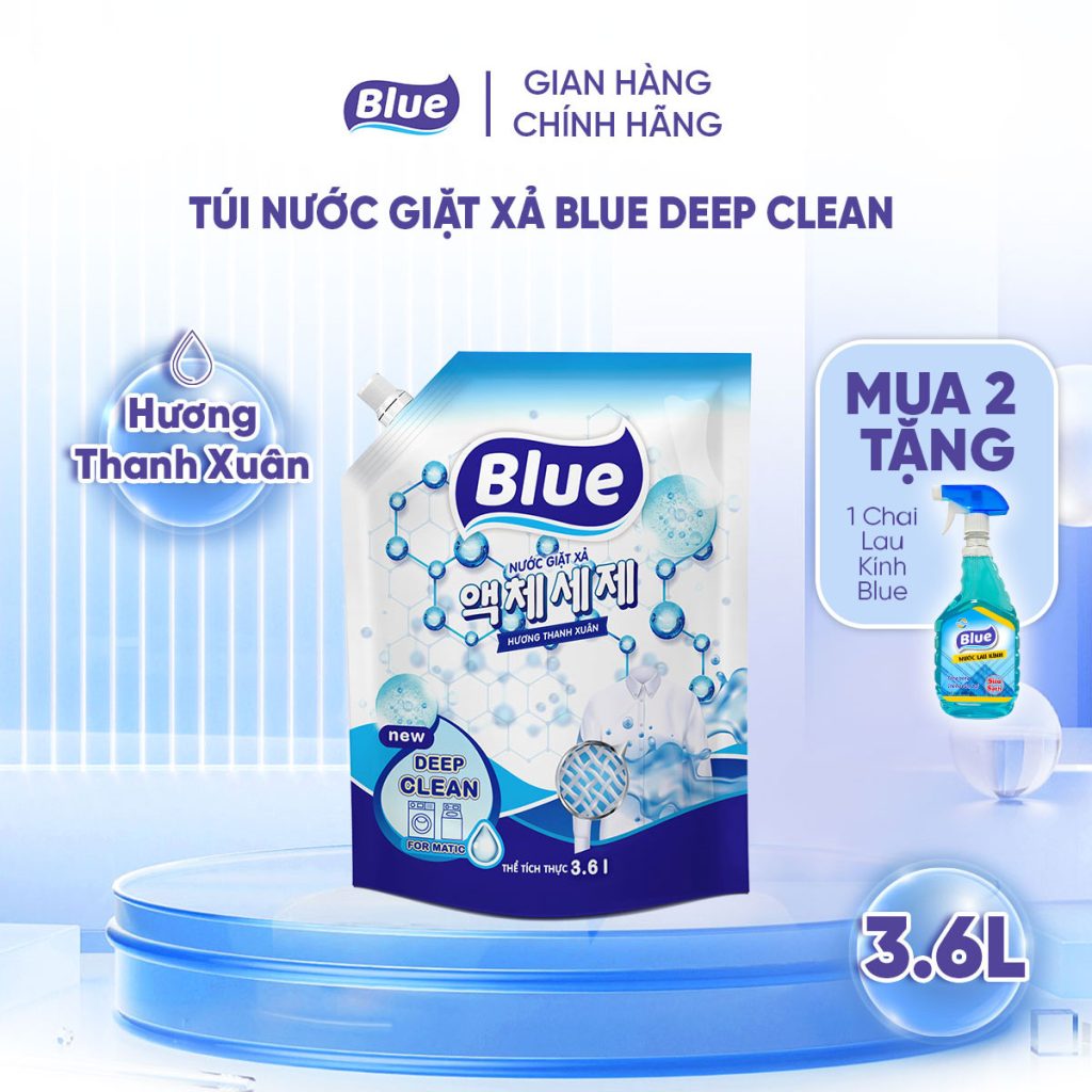 Nước giặt Blue Deep Clean For Matic 3,6L - Hương Thanh Xuân